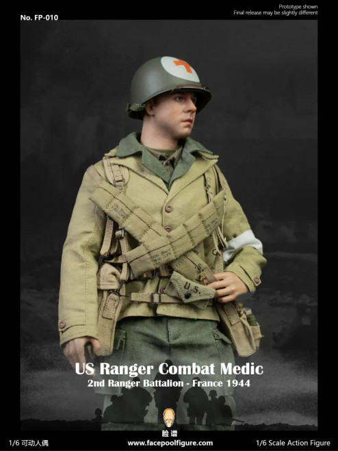 Facepool WWII US Ranger 1944 Combat Medic FP-010