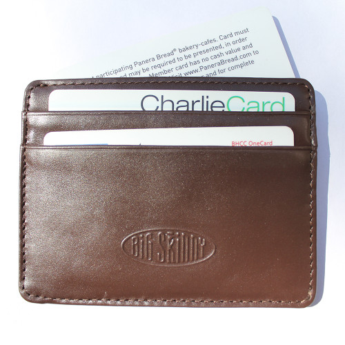 Leather Open-Sided Mini Skinny Card Case
