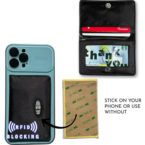 RFID Blocking Nylon Phone Card Case