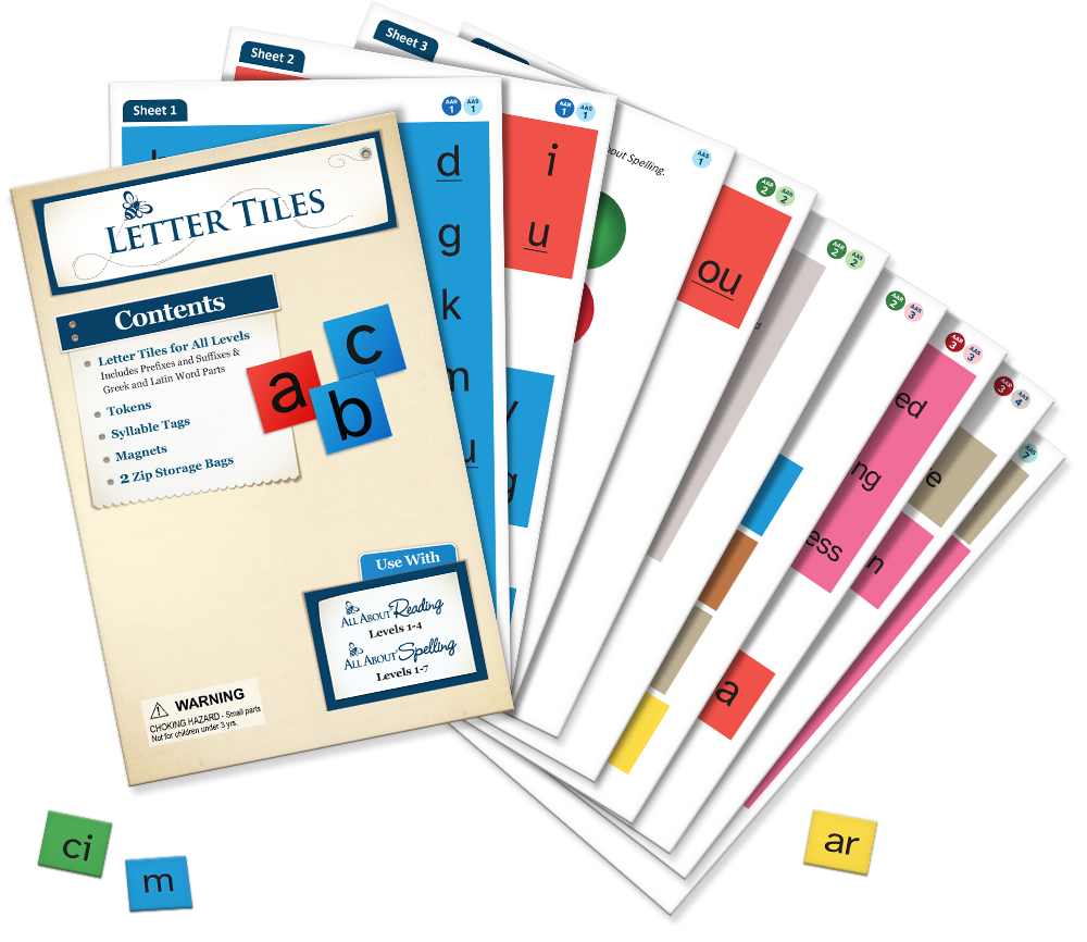 All About Reading - Letter Tiles and Boxes - All About Learning Press, Inc.