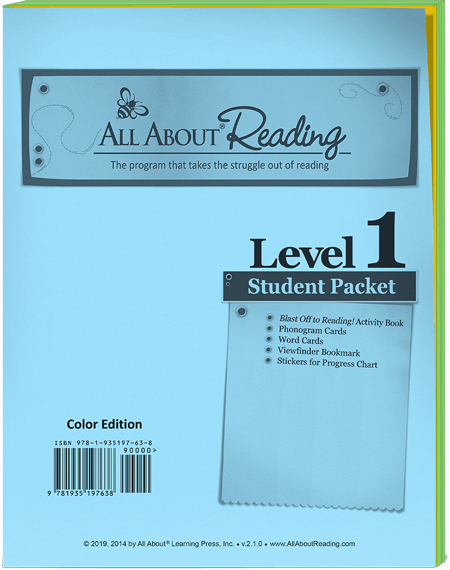 All About Reading Level 1 Student Packet - All About Learning Press, Inc.