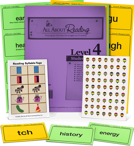 All About Reading Level 4 Materials - All About Learning Press, Inc.