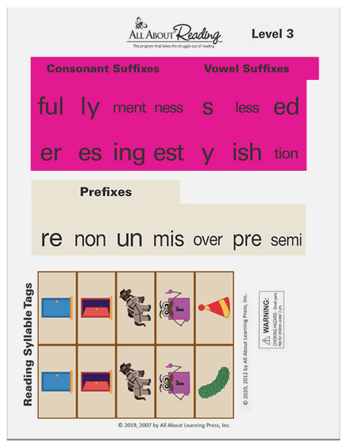 Reading Level 3 Letter Tiles - All About Learning Press, Inc.