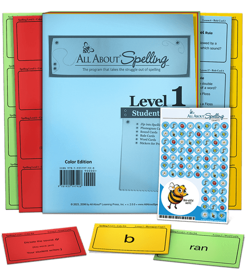 Spelling Level 1 Flashcards Only - All About Learning Press, Inc.