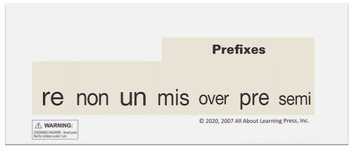 AAS Level 4 Prefix Tiles - All About Learning Press, Inc.