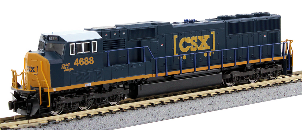 Kato, CSX, SD70M, N scale, 176-7617-DCC, DCC