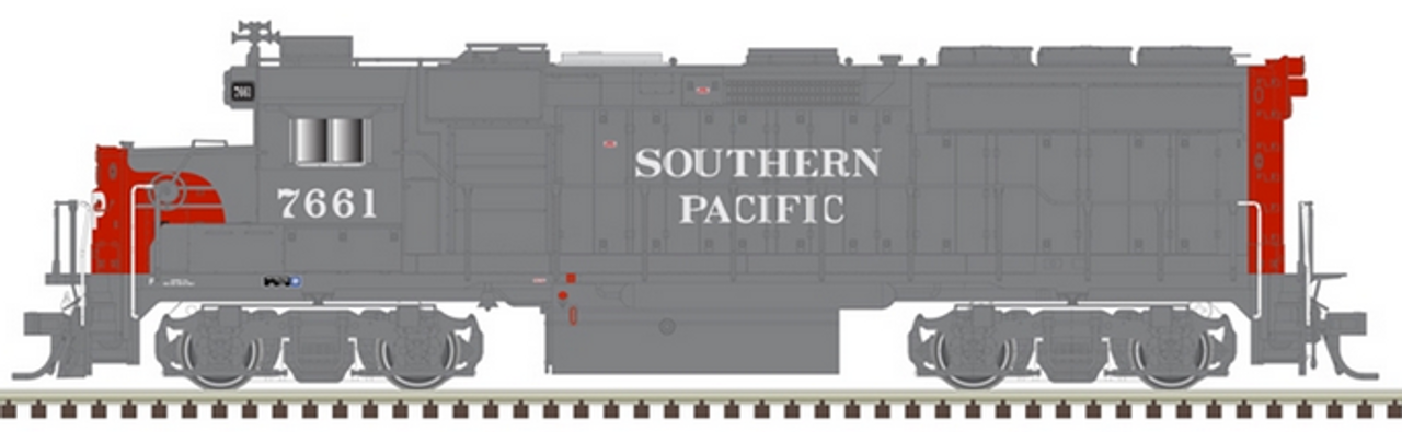 10004234, SP, Southern Pacific, GP40-2, Atlas, Master, Silver, HO, DC