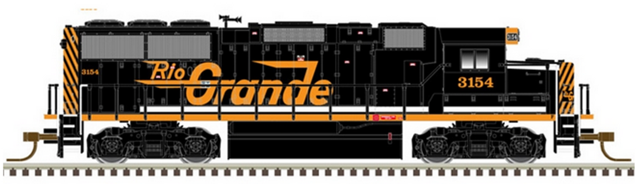 Atlas, Master, N, GP-60, D&RGW, Rio Grande, DC, Silver, 40004902