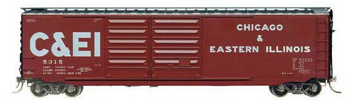 Kadee, 6716, C&EI, Chicago, Eastern Illinois, 50' Double Door, Box Car, HO