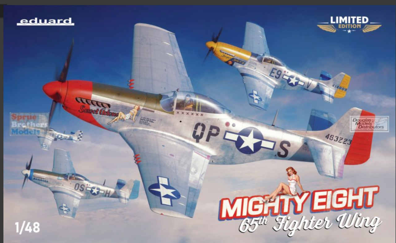 Eduard 11196 P-51D "Mighty Eighth" 65th Fighter Wing 1:48 - High ...