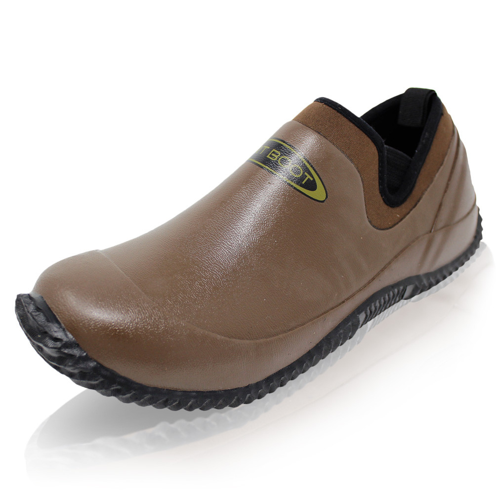 Dirt Boot Neoprene Waterproof Outdoor Garden Shoes Slippers Brown ...
