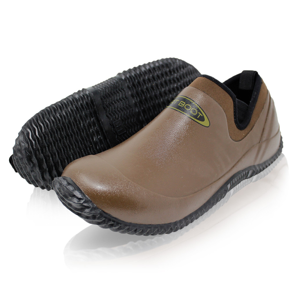 Dirt Boot Neoprene Waterproof Outdoor Garden Shoes Slippers Brown ...