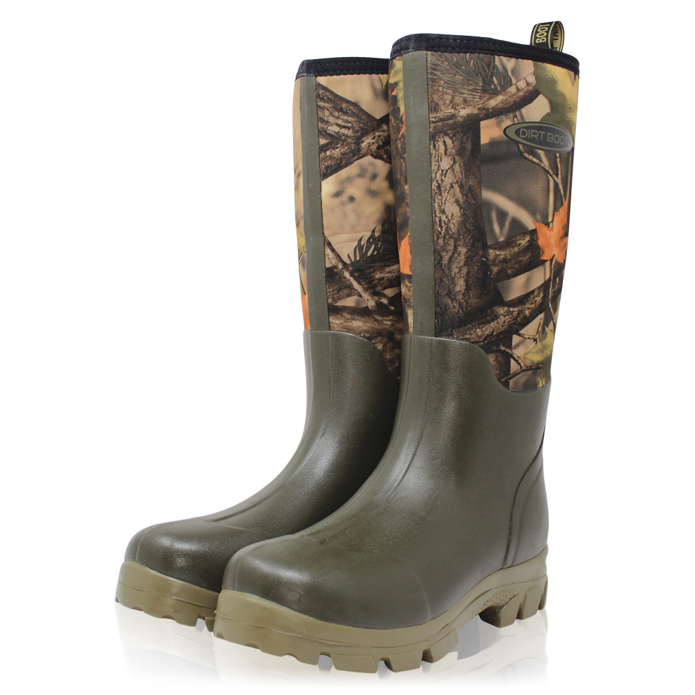 Dirt Boot Neoprene lined Gamekeeper Wellington Muck Field Boots Green ...