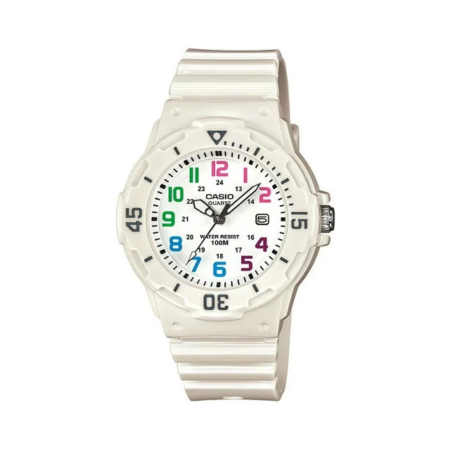 Casio LRW200H-7B Women's Dive Surf Series Sports White Dial White Strap