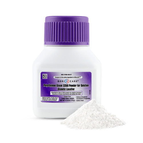 GeriCare Polyethylene Glycol 3350 Powder for Solution Stool Softener ...