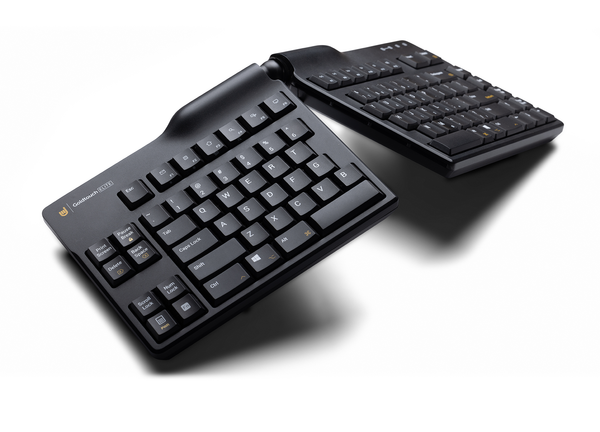 KEYBOARD WIRED ELITE SPLIT BLACK GOLDTOUCH - OOScare Ergonomics