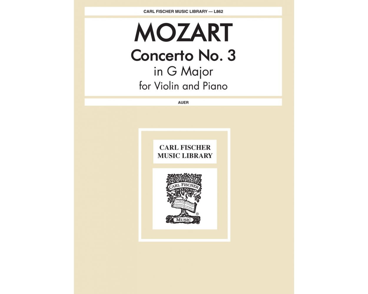 Mozart - Concerto No. 3 in G Major for Violin and Piano - Linton-MILANO ...