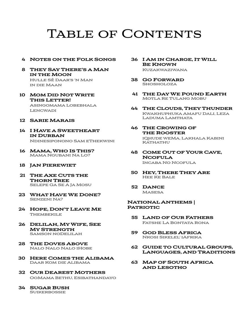 South African Folk Songs Collection - Intermediate Piano Solo Songbook ...