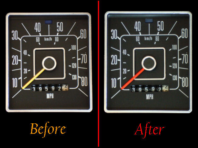 Fluorescent Speedo & Gauge Needle Restoration Paint - HiPo Parts Garage