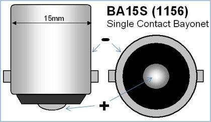 BA15S Base 9 SMD (27 LED) Courtesy Light Bulb - Warm or Cool White ...