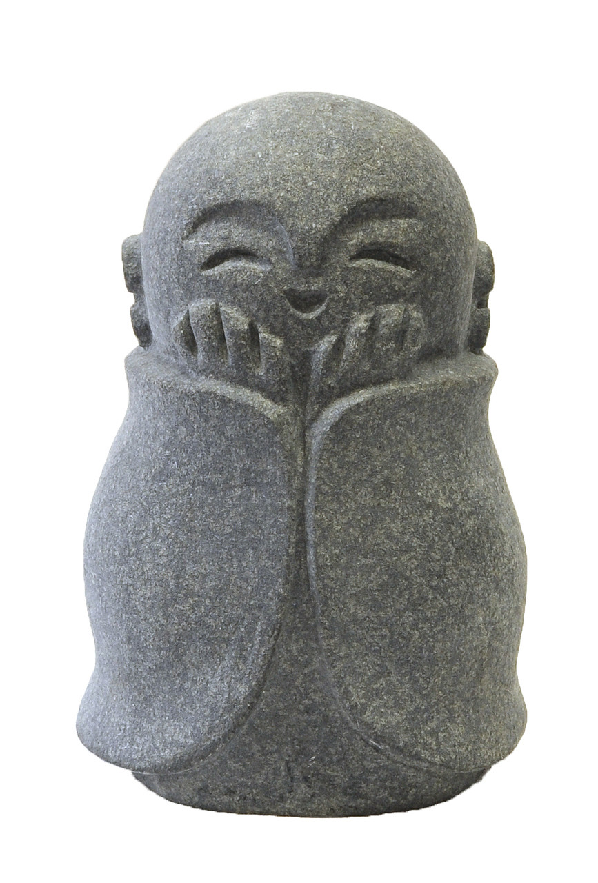 Black Granite Jizo 6 Inches