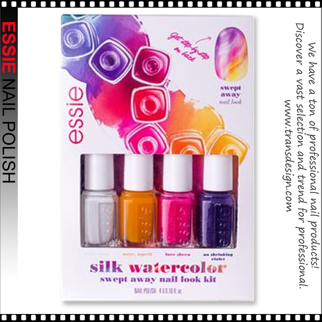 ESSIE POLISH Silk Watercolor-Swept Away Mini Cube 4/Pack * - TDI, Inc