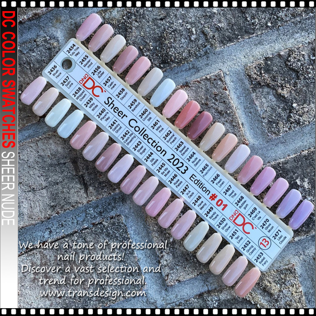 DC Color Swatches - #13 Sheer Nude Collection - TDI, Inc