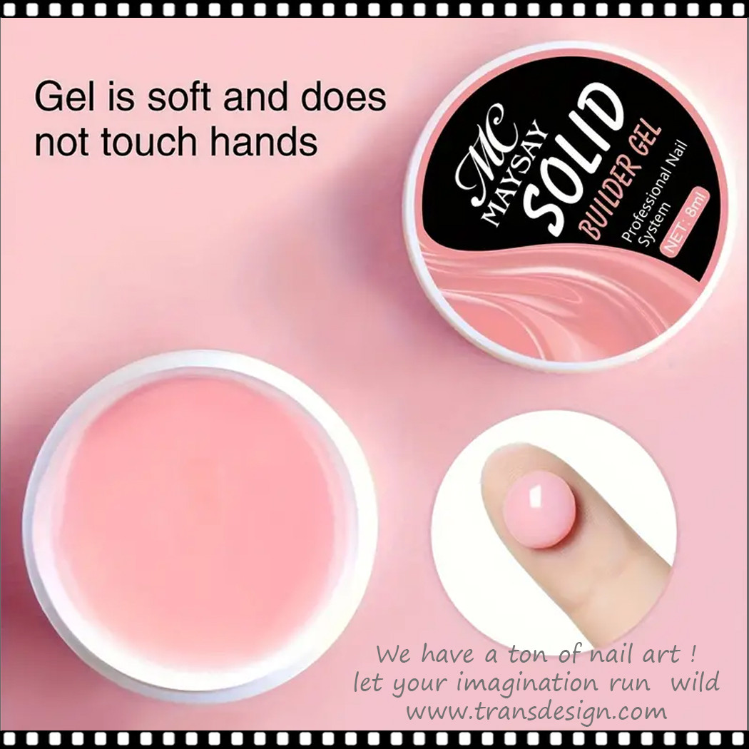 INSTANT Non-Sticky 3D Hard Builder Gel, Pink 8ml * - TDI, Inc