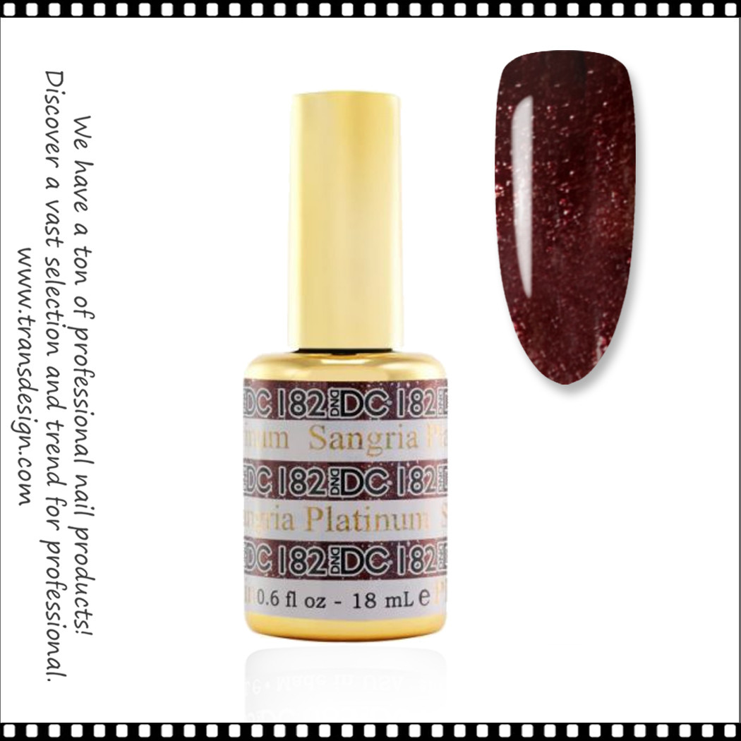 DND DC Platinum Gel - Sangria 0.6 oz #182 - TDI, Inc