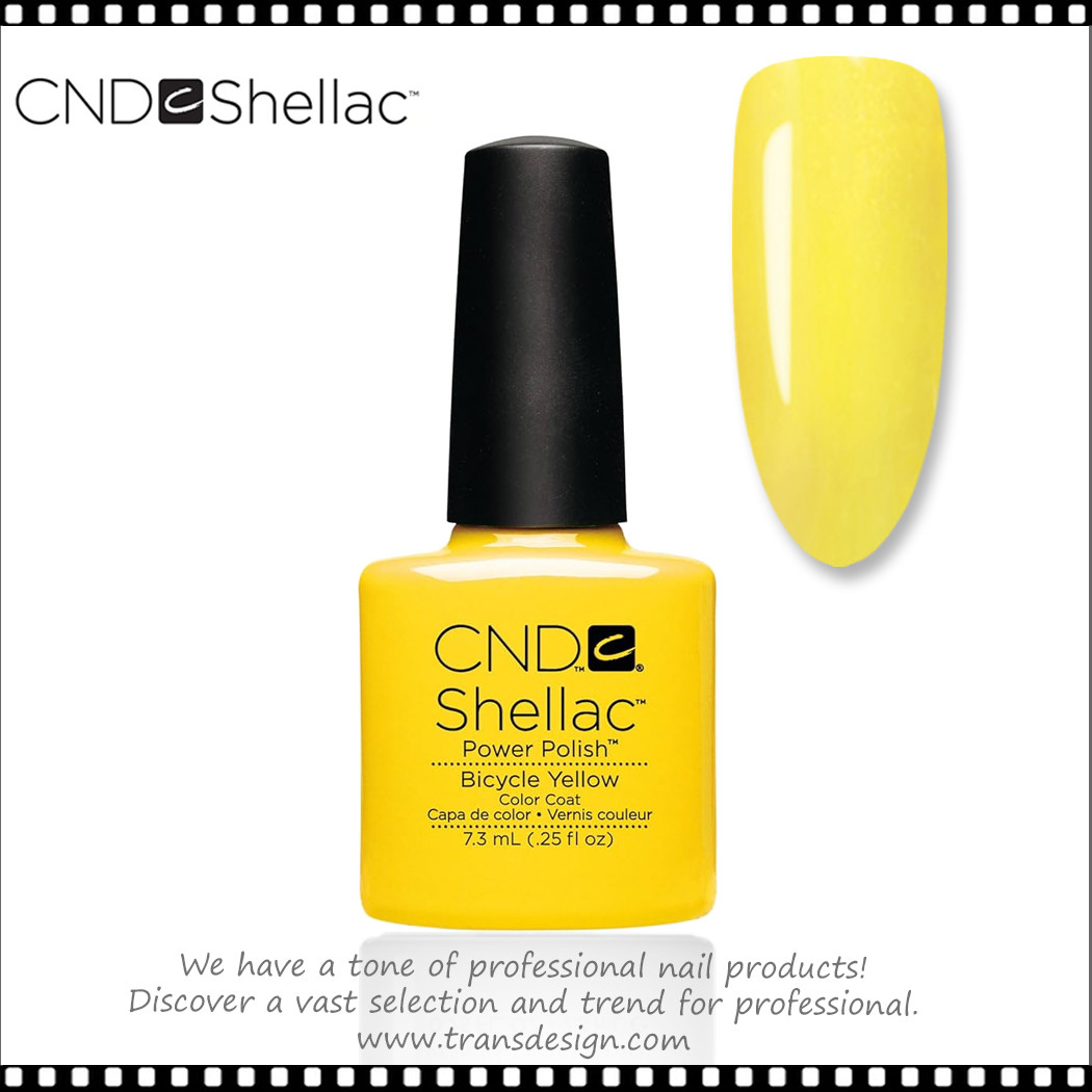 CND SHELLAC Bicycle Yellow 0.25oz. - TDI, Inc