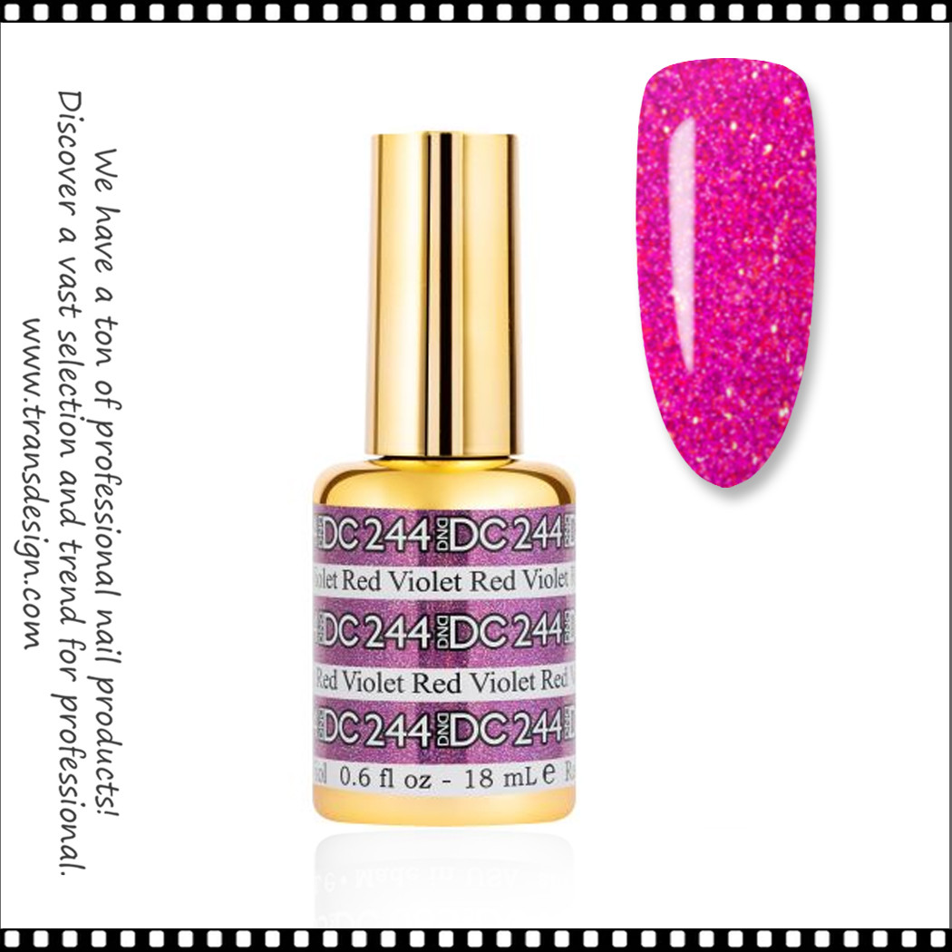 DND DC Mermaid Gel - Red Violet 0.6oz #244 - TDI, Inc