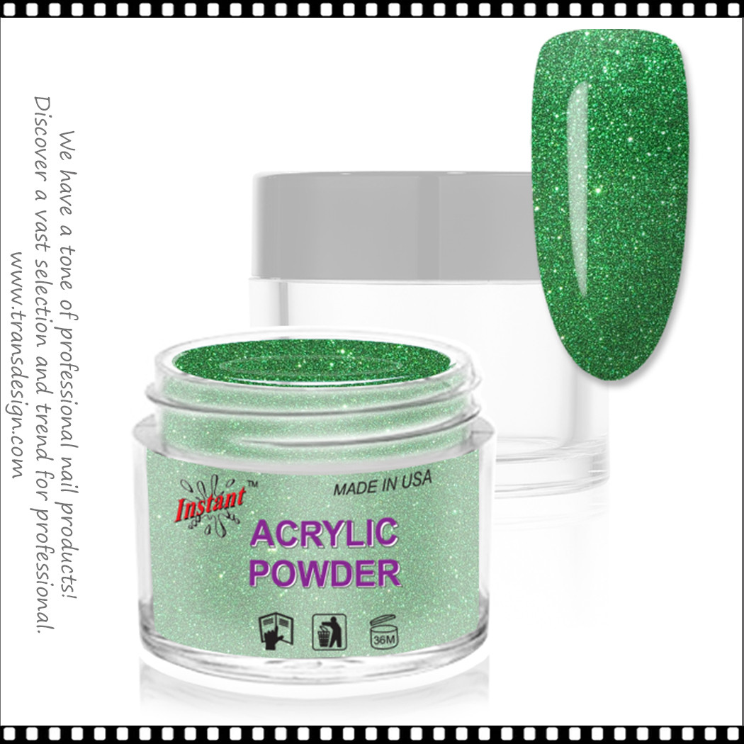 INSTANT ACRYLIC & DIP COLOR - Green Glitter 1.5oz. - TDI, Inc