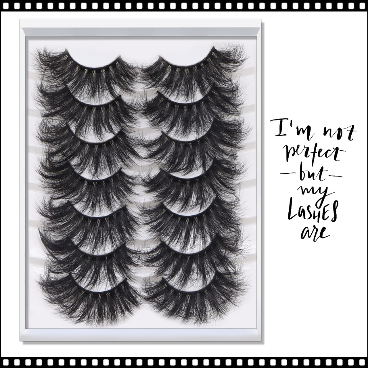 Instant Eyelash Deep Fried Flared Style D Curl Mega Volume Cluster