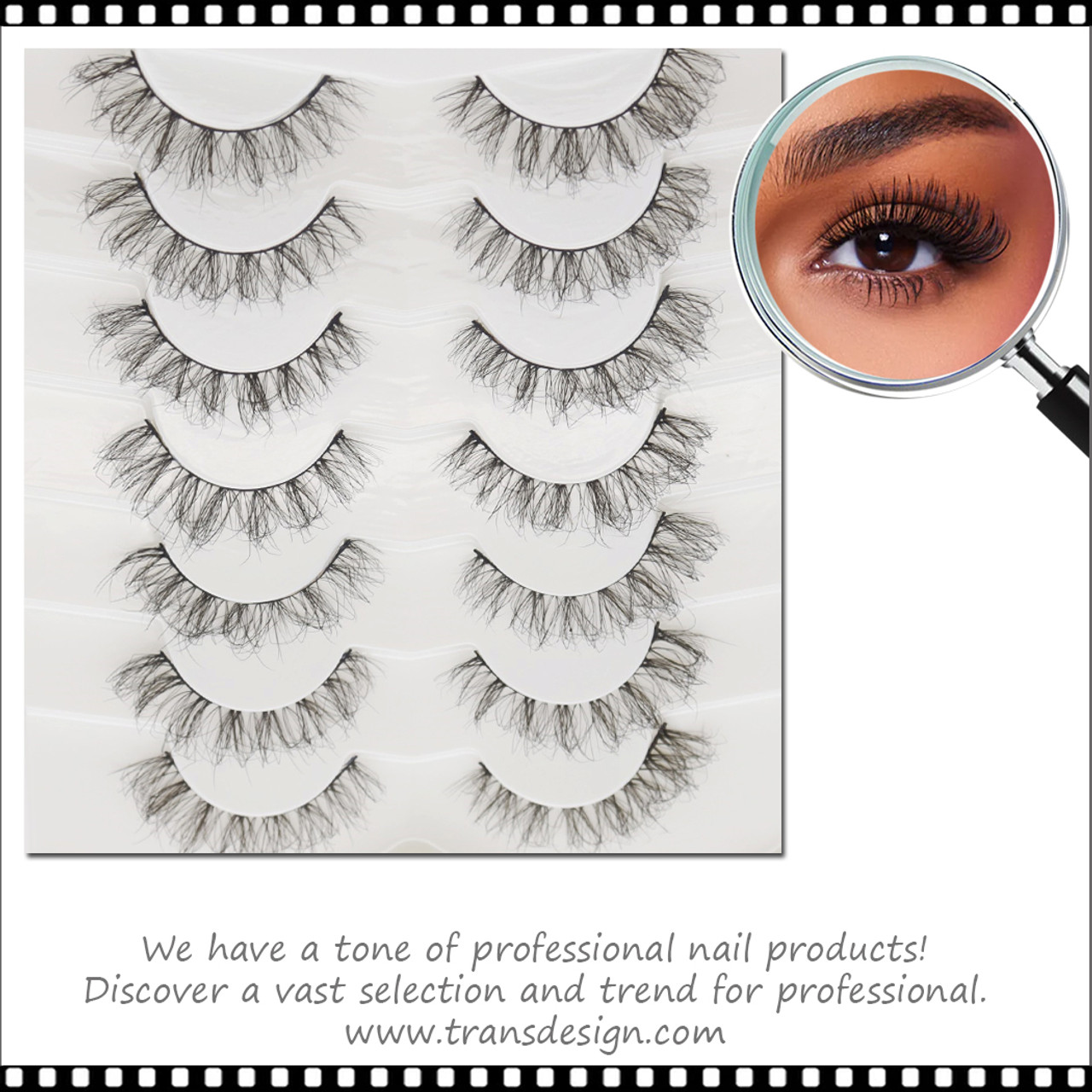 Instant Eyelash Deep Fried Natural Styles D Curl Soft Glam Cross