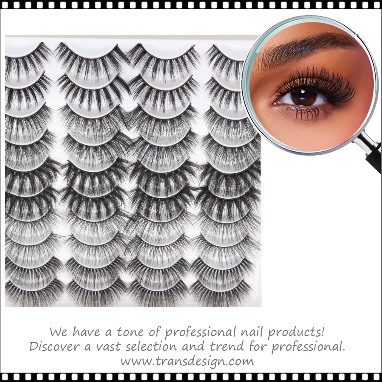Instant Eyelash Flared And Open Eye Styles C Curl Multi Sizes
