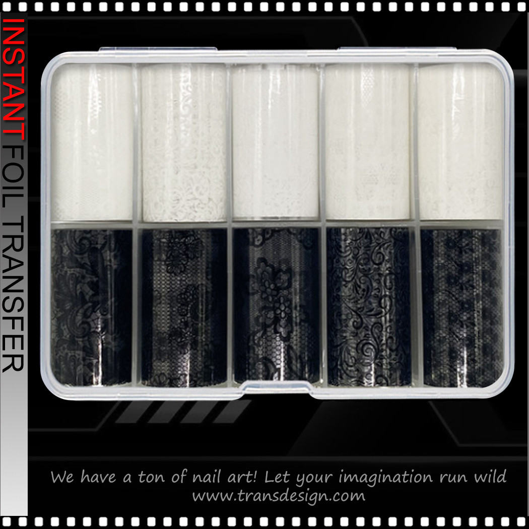 INSTANT FOIL Lace Flower Design 10 Rolls Case - TDI, Inc