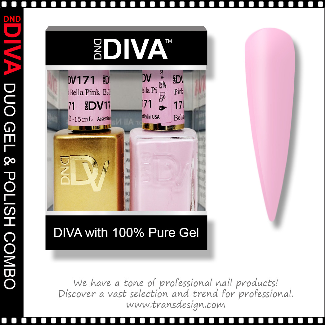 DIVA Gel Polish Duo - #171 Bella Pink - TDI, Inc