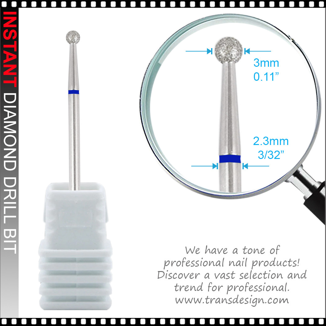 INSTANT DIAMOND BIT Ball Medium 3mm Diameter 3/32" Shaft - TDI, Inc