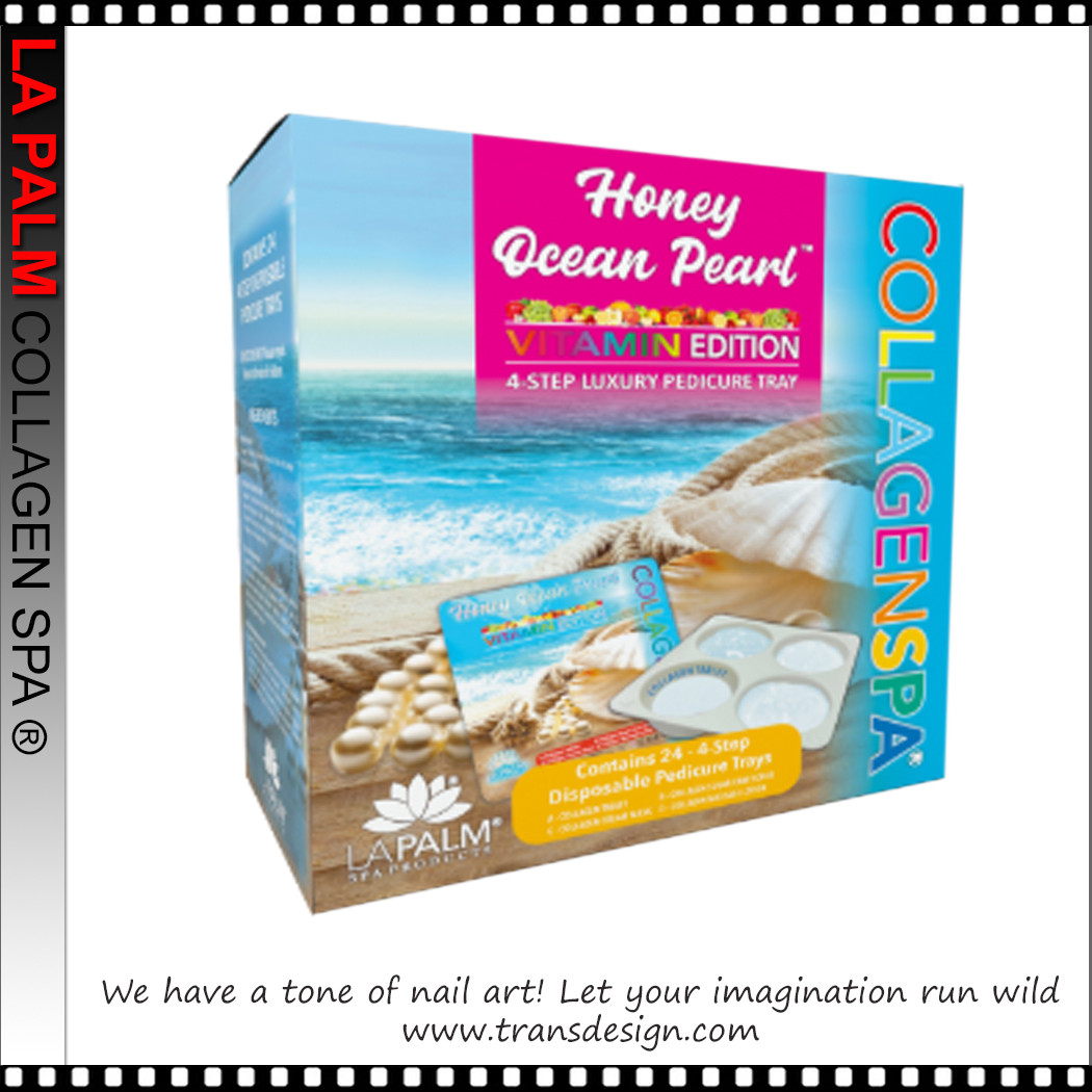 COLLAGEN SPA ® 4 Step Pedi Tray Honey Ocean Pearl - TDI, Inc