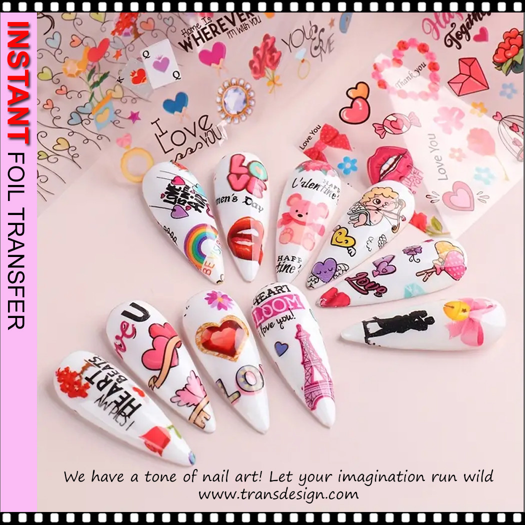 INSTANT FOIL Assorted Valentine's Designs 10 Rolls/Case - TDI, Inc