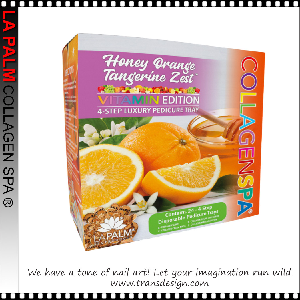 COLLAGEN SPA ® 4 Step Pedi Tray Honey Orange Tangerine Zest - TDI, Inc
