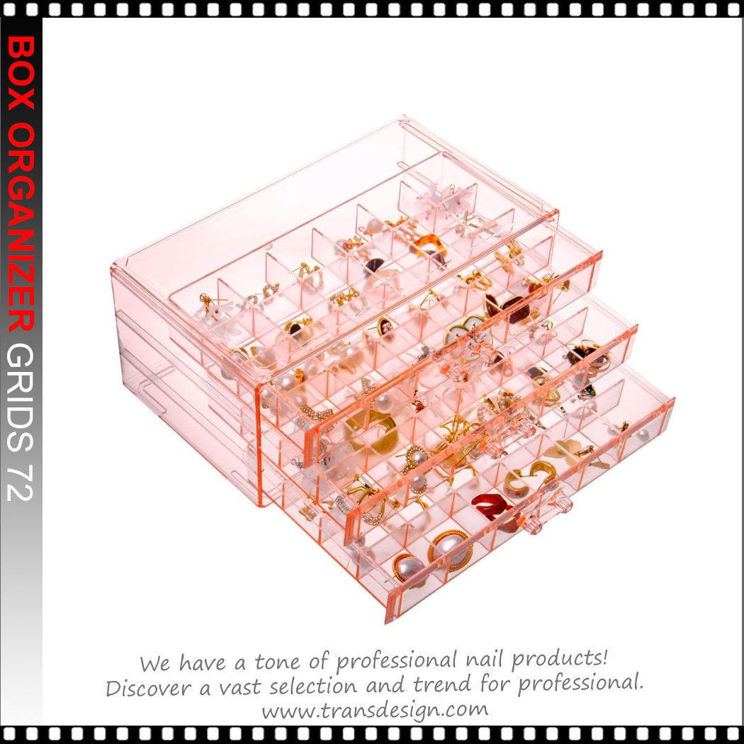 Box Organizer 3 Drawers with 72 Small Compartments - TDI, Inc