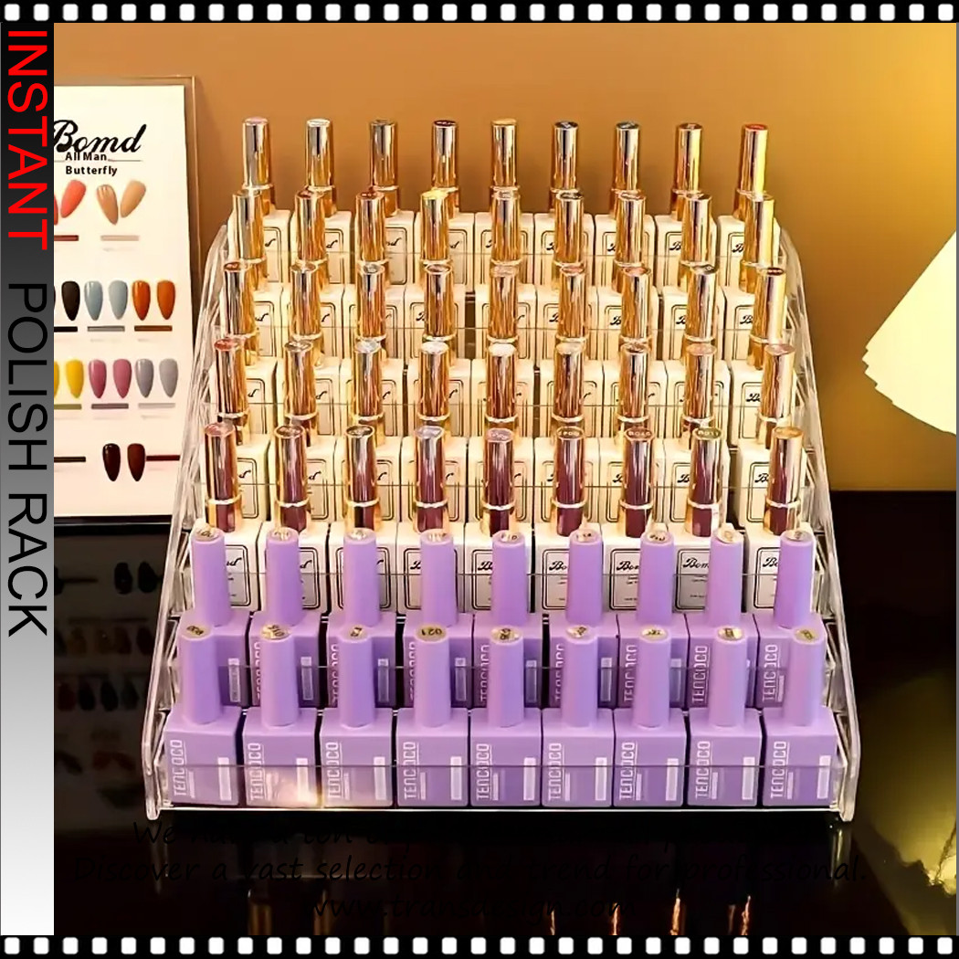 INSTANT 7-Tier Acrylic Display Rack 63 Bottles - TDI, Inc