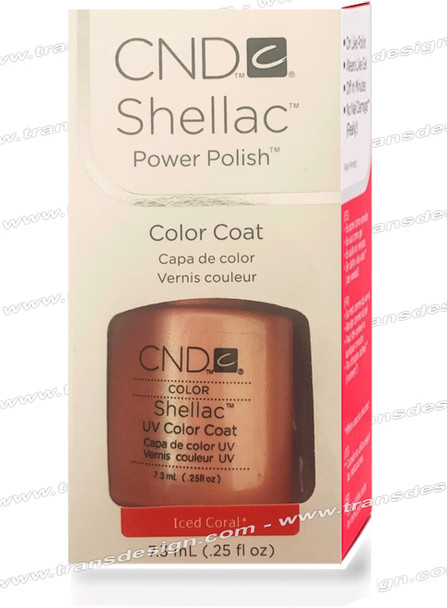 CND SHELLAC Iced Coral 0.25oz. - TDI, Inc