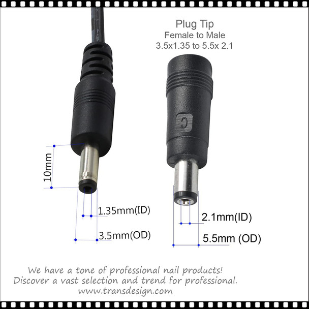 POWER ADAPTER 12VDC 1.5A. Mini & Regular Plug - TDI, Inc
