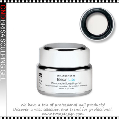 CND BRISA Lite Pure White Opaque Sculpting Gel 0.5oz. - TDI, Inc