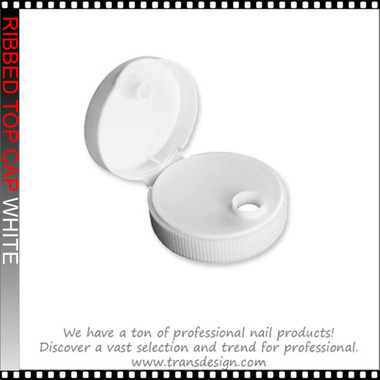 White Ribbed Flip Top Caps 33/400 - TDI, Inc