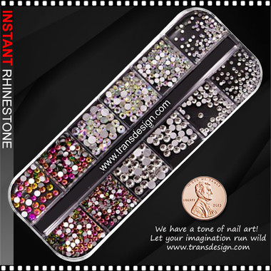 RHINESTONE CRYSTAL Round, Assorted/Case #ZSH-091 - TDI, Inc