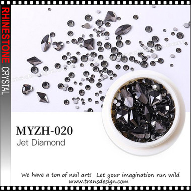 RHINESTONE CRYSTAL Assorted Jet Diamond MYZH-020 - TDI, Inc