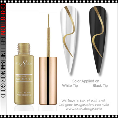 CRE8TION Detailing Nail Art Gel #48 Mirror Gold 0.33oz. - TDI, Inc